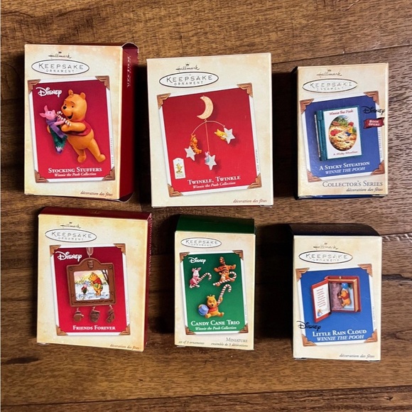 Hallmark | Holiday | Hallmark Winnie The Pooh 6 Ornaments Brand New ...